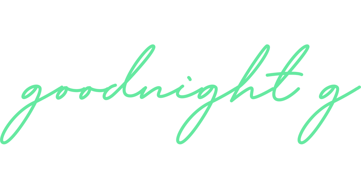 Little sleepers – goodnight g